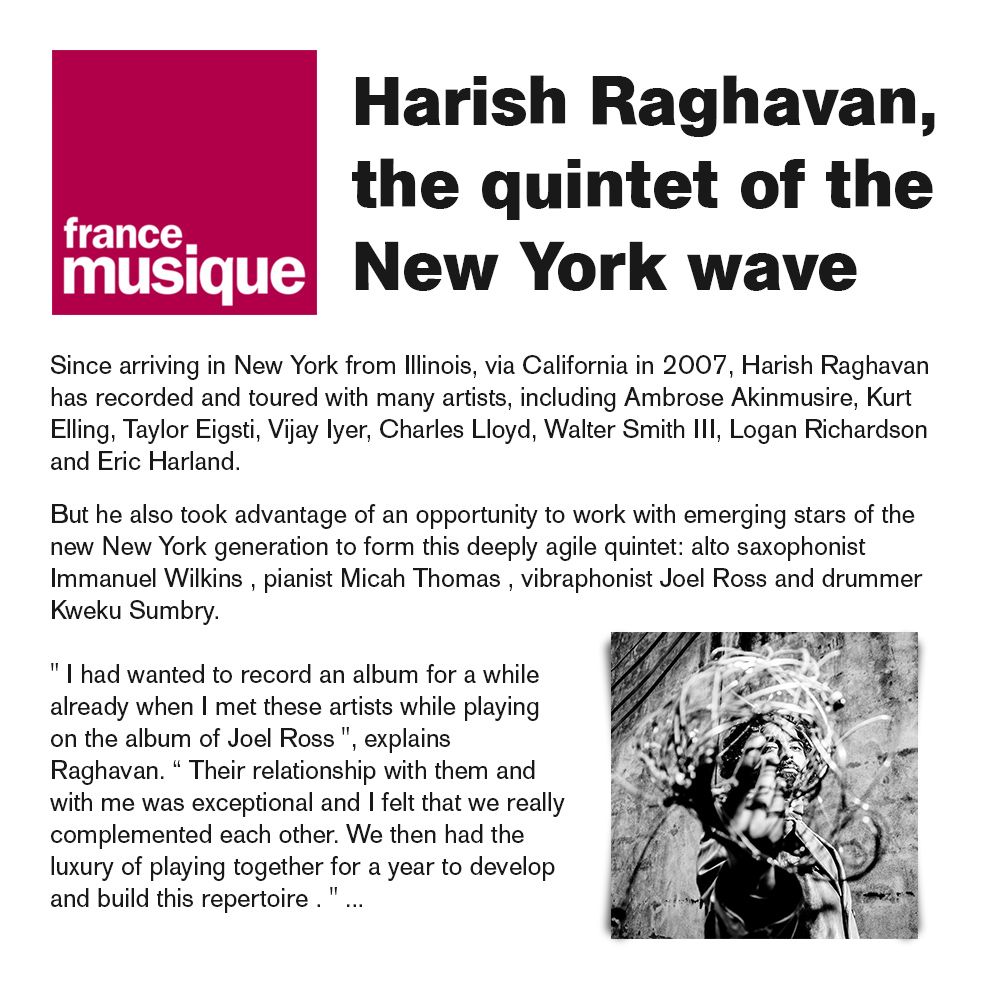 Harish Raghavan - Featured on France Musique Radio - Whirlwind Recordings